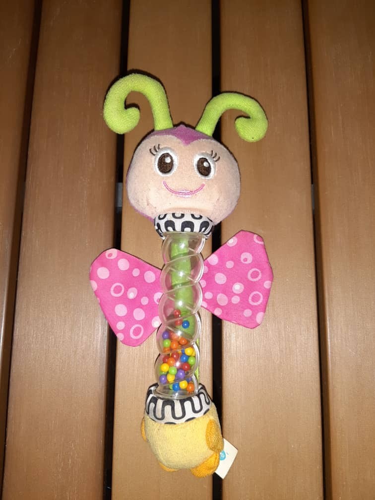 Butterfly rattle, Hobbies & Toys, Toys & Games on Carousell