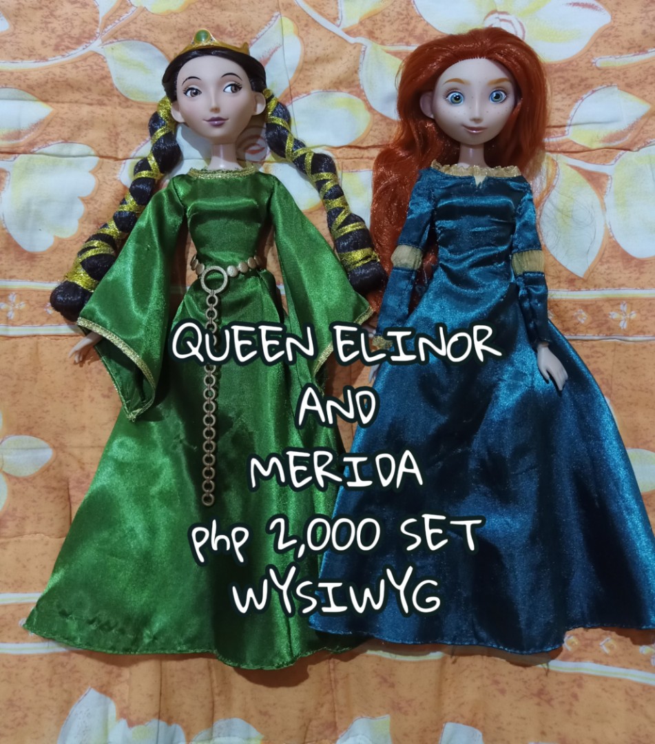 Disneystore Rare Queen Elinor and Merida SET SALE, Hobbies & Toys, Toys & Games on Carousell