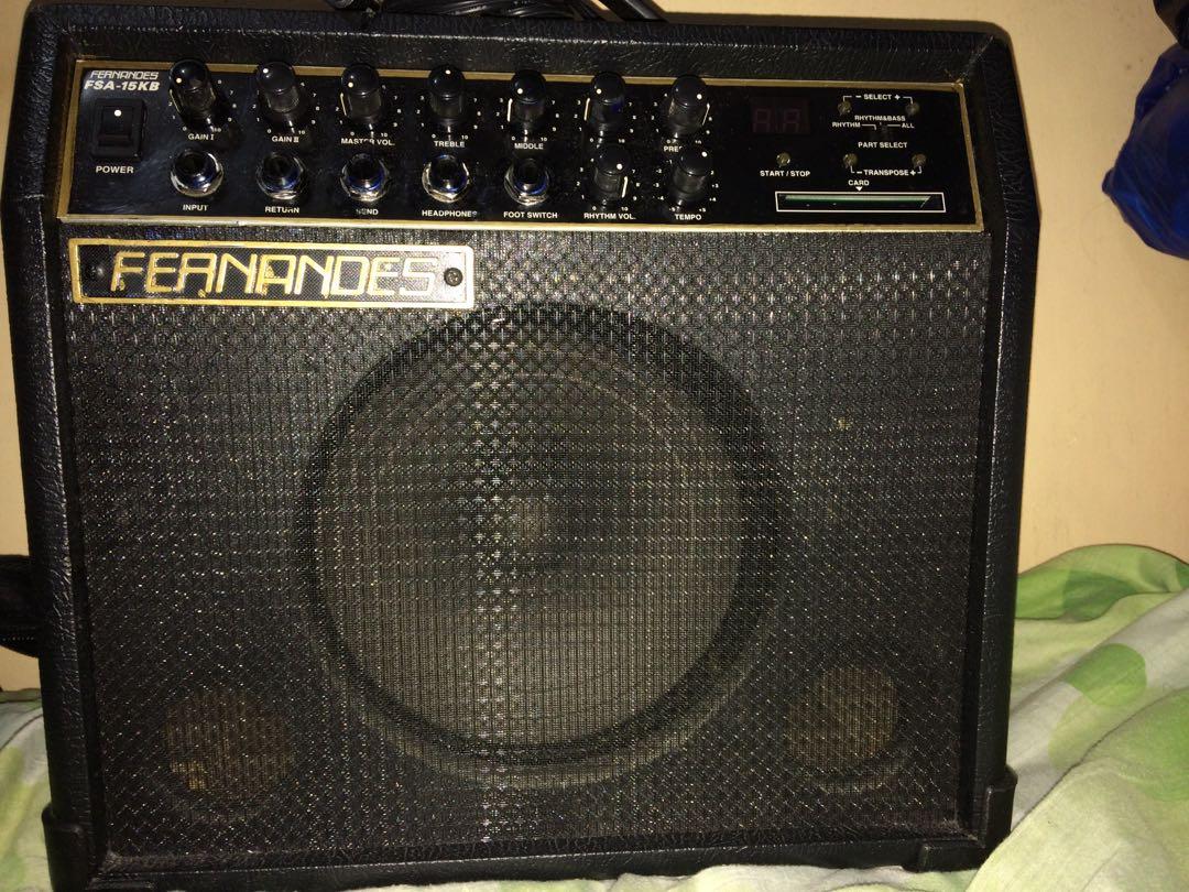 Fernandez electric guitar and mini amplifier set, Hobbies & Toys, Music ...
