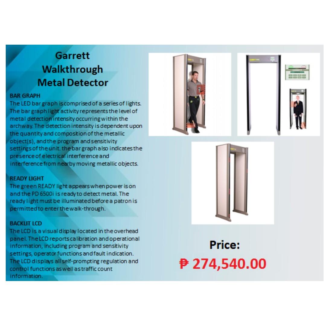 Garrett Walk through Metal Detector, Furniture & Home Living, Security ...