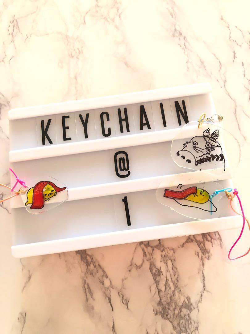 handmade cartoon character keychain , Hobbies & Toys, Stationery ...