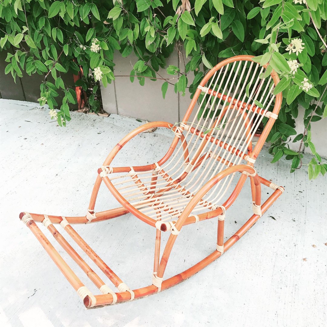 Kid Brown Rattan Rocking Chair, Babies & Kids, Baby Nursery & Kids ...