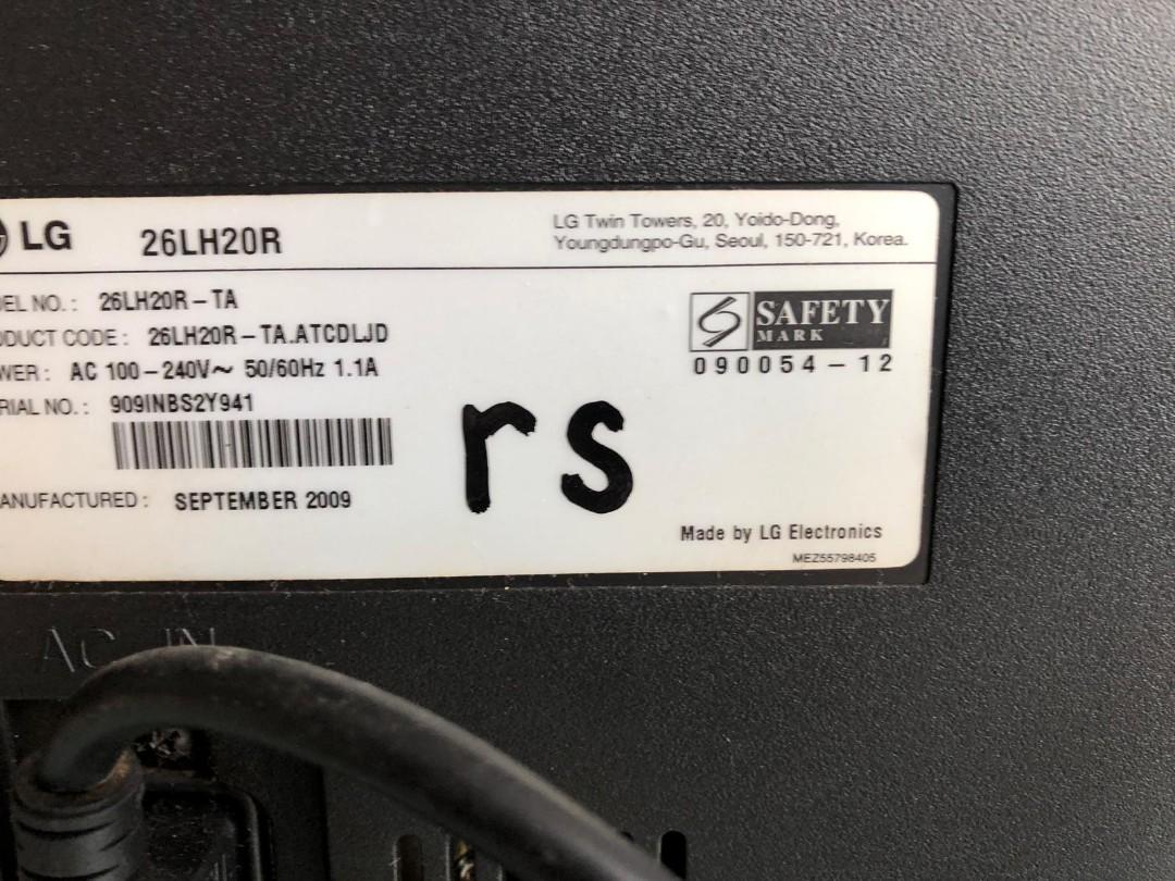 LG 26inch colour tv, TV & Home Appliances, TV & Entertainment, TV on ...