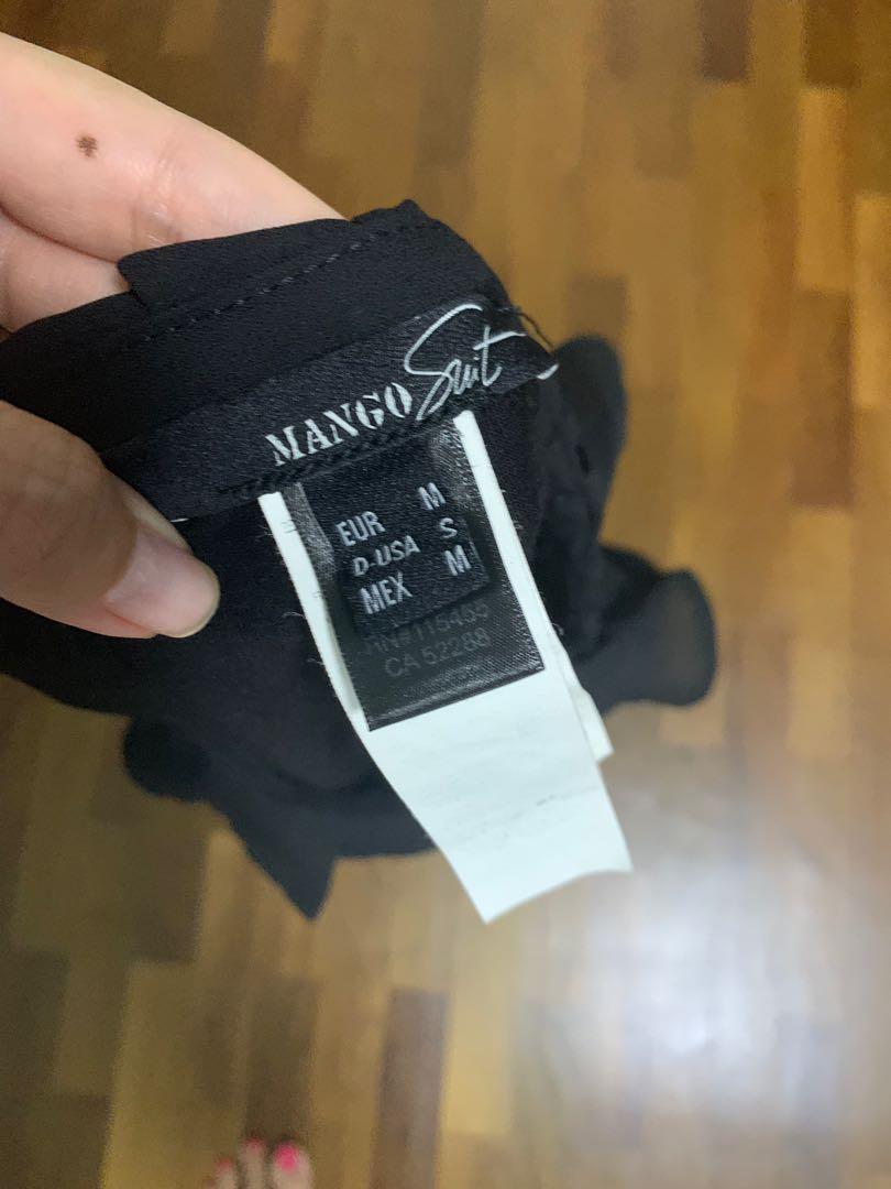 Mango black lace tunic top, Women's Fashion, Tops, Blouses on Carousell