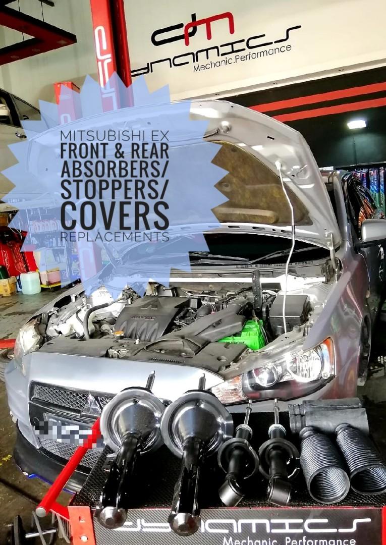 Mitsubishi EX (CY2)/Lancer(CS3): Front/Rear Absorbers Replacement, Car ...