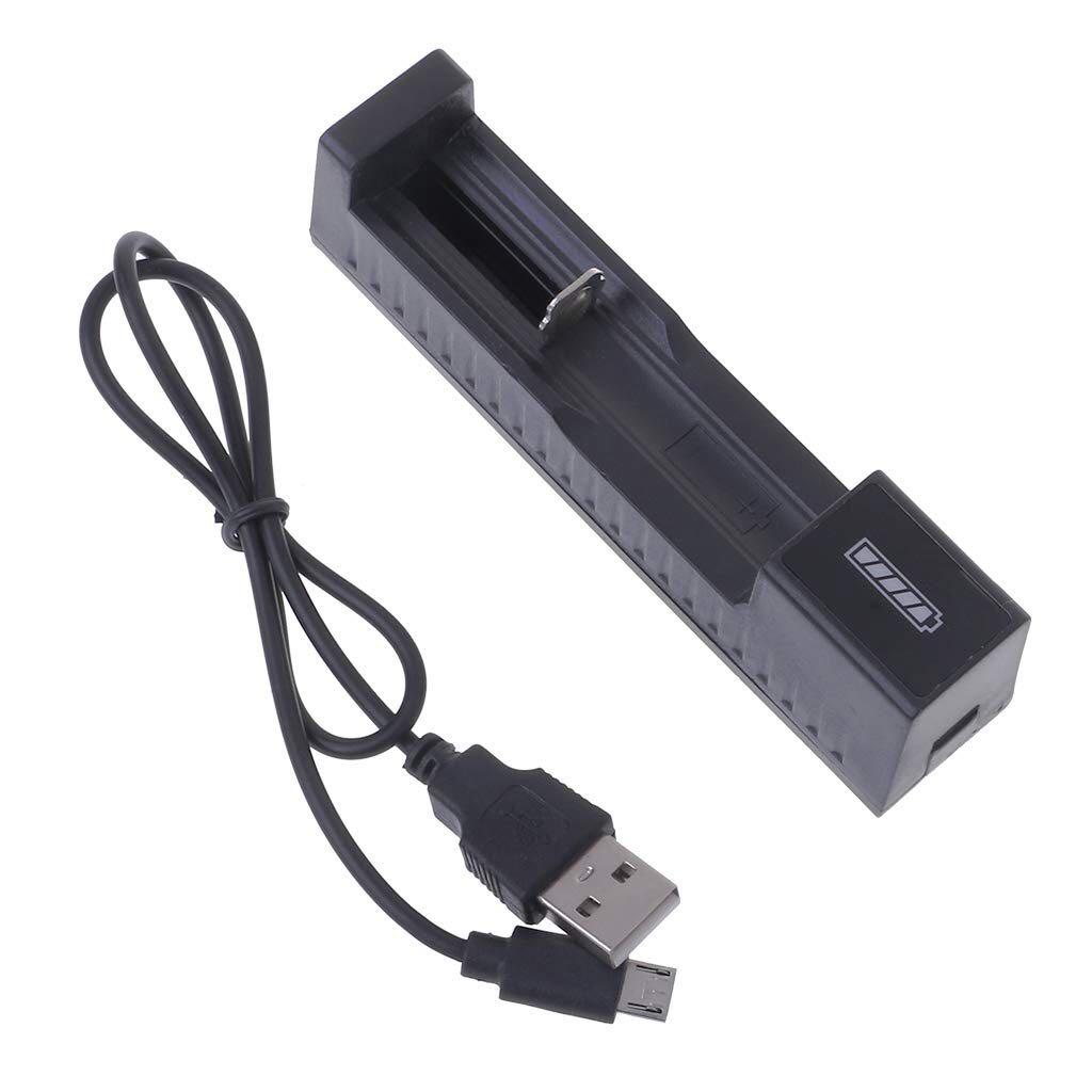 Rechargeable 18650 Batteries (Twin Pack) with USB Charger, Mobile ...