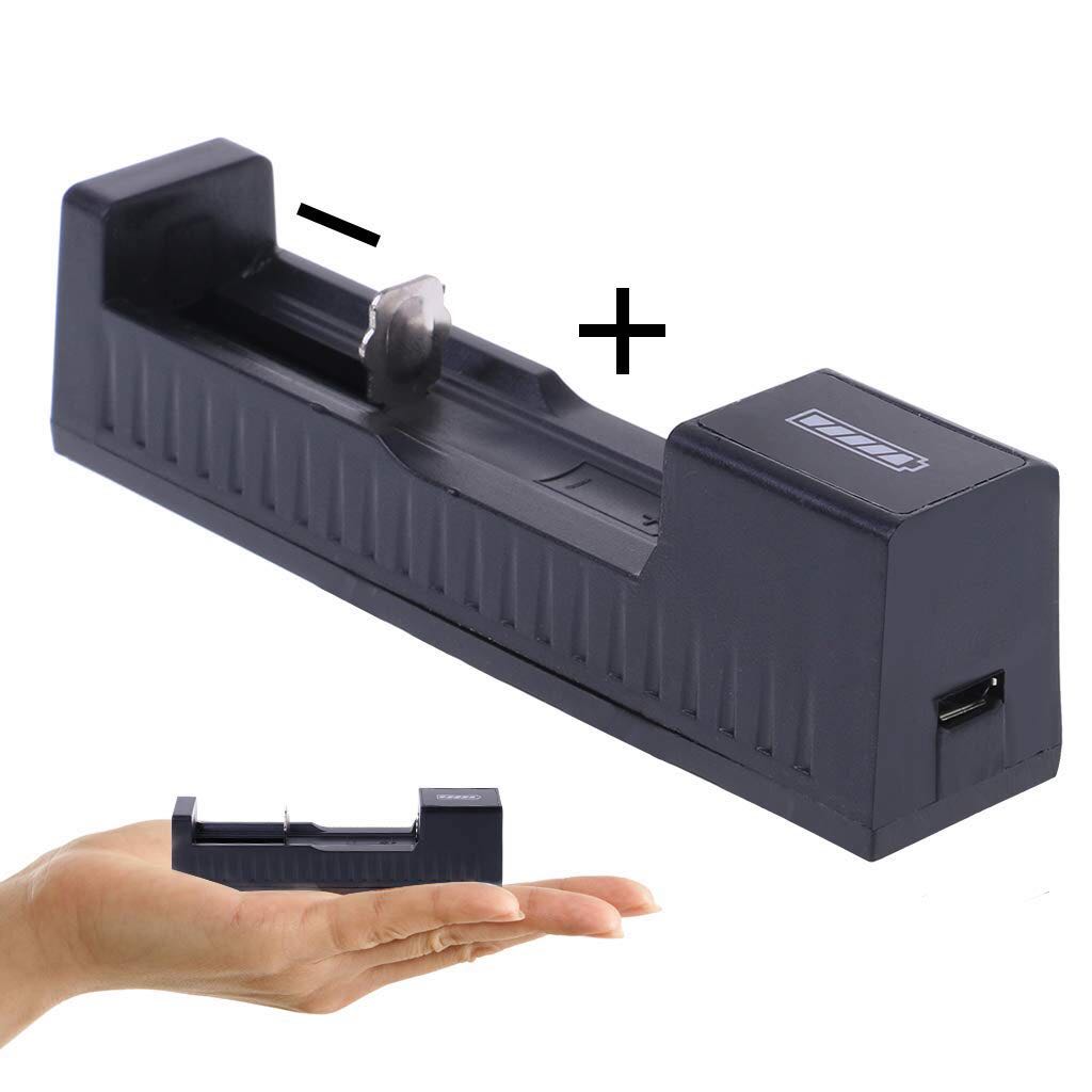 Rechargeable 18650 Batteries (Twin Pack) with USB Charger, Mobile ...