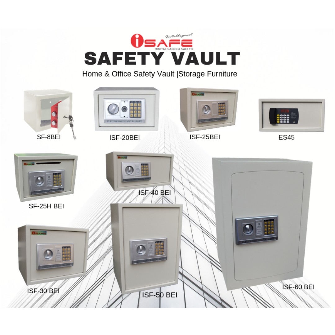 Safety Vault, Fireproof Vault, Digital Safe Hotel Safe Vault, Home ...