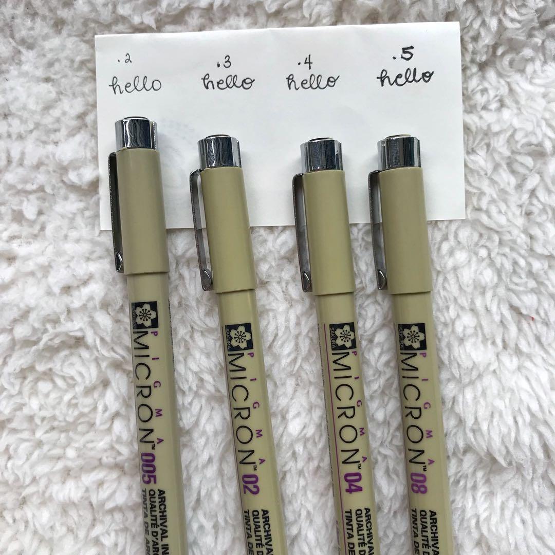 Sakura Pigma Micron technical drawing pens, Hobbies & Toys, Stationary ...