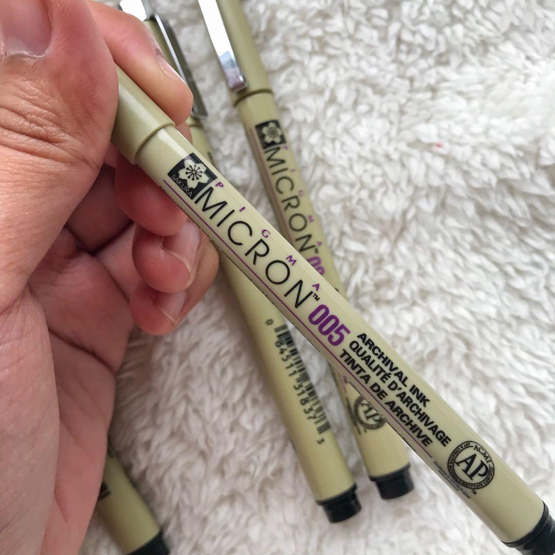 Sakura Pigma Micron technical drawing pens, Hobbies & Toys, Stationary ...
