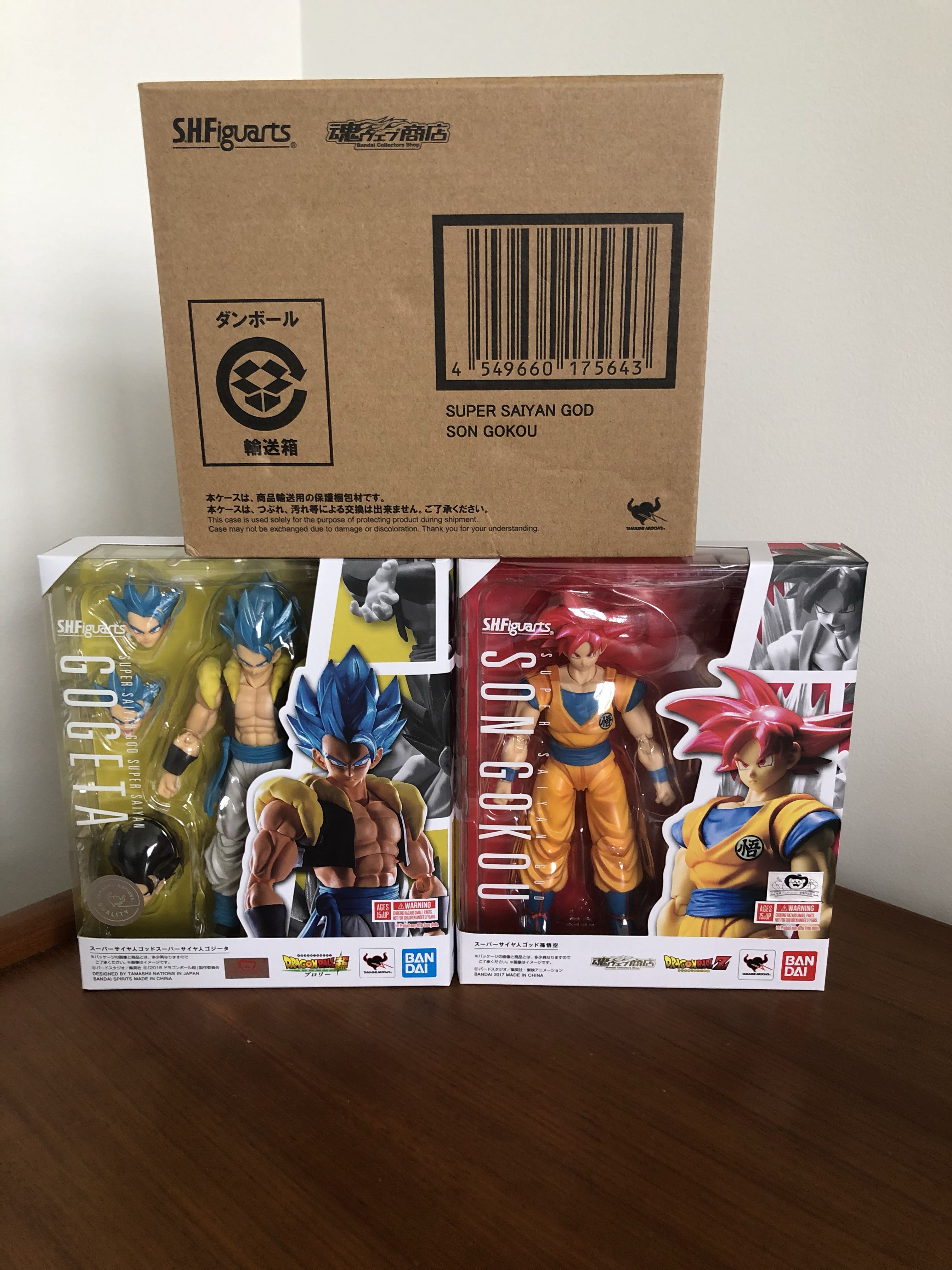 SHF Super Saiyan God Goku & Gogeta, Hobbies & Toys, Toys & Games on ...