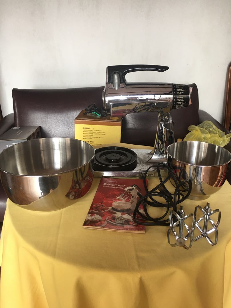 VINTAGE SUNBEAM MIXMASTER 12- SPEED STAND MIXER, TV & Home Appliances ...