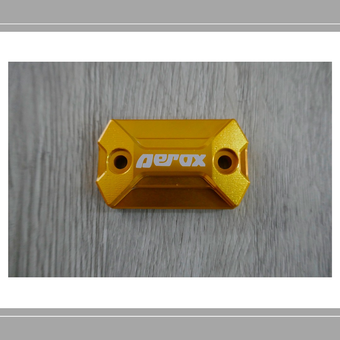 Yamaha Aerox 155 Front Brake Fluid Reservoir Cover Gold, Motorcycles ...