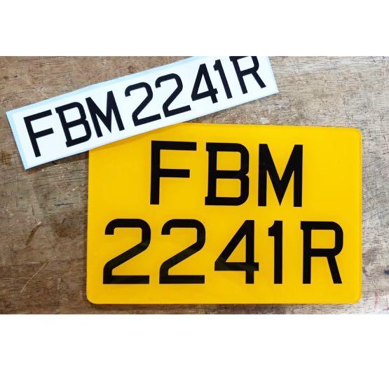 Bike acrylic plate + sticker, Motorcycles, Motorcycle Accessories on ...