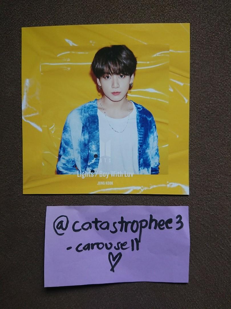 BTS Lights / Boy with Luv JAPAN RM JIN SUGA JHOPE JIMIN V JUNGKOOK ...