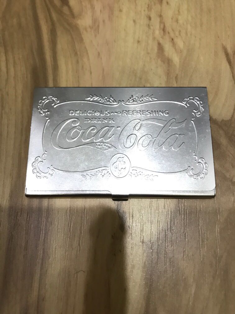 Coca-Cola Coke Silver Card Holder Namecard Holder, Luxury, Bags ...