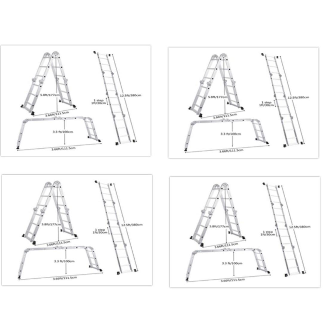 FMP Fiberglass Multipurpose Ladder, Furniture & Home Living, Home ...