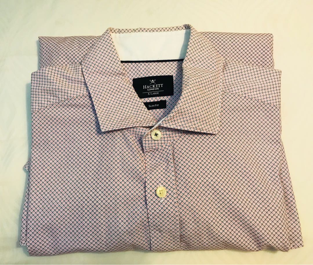Hackett shirt slim fit (RRP: RM500+), Men's Fashion, Tops & Sets ...