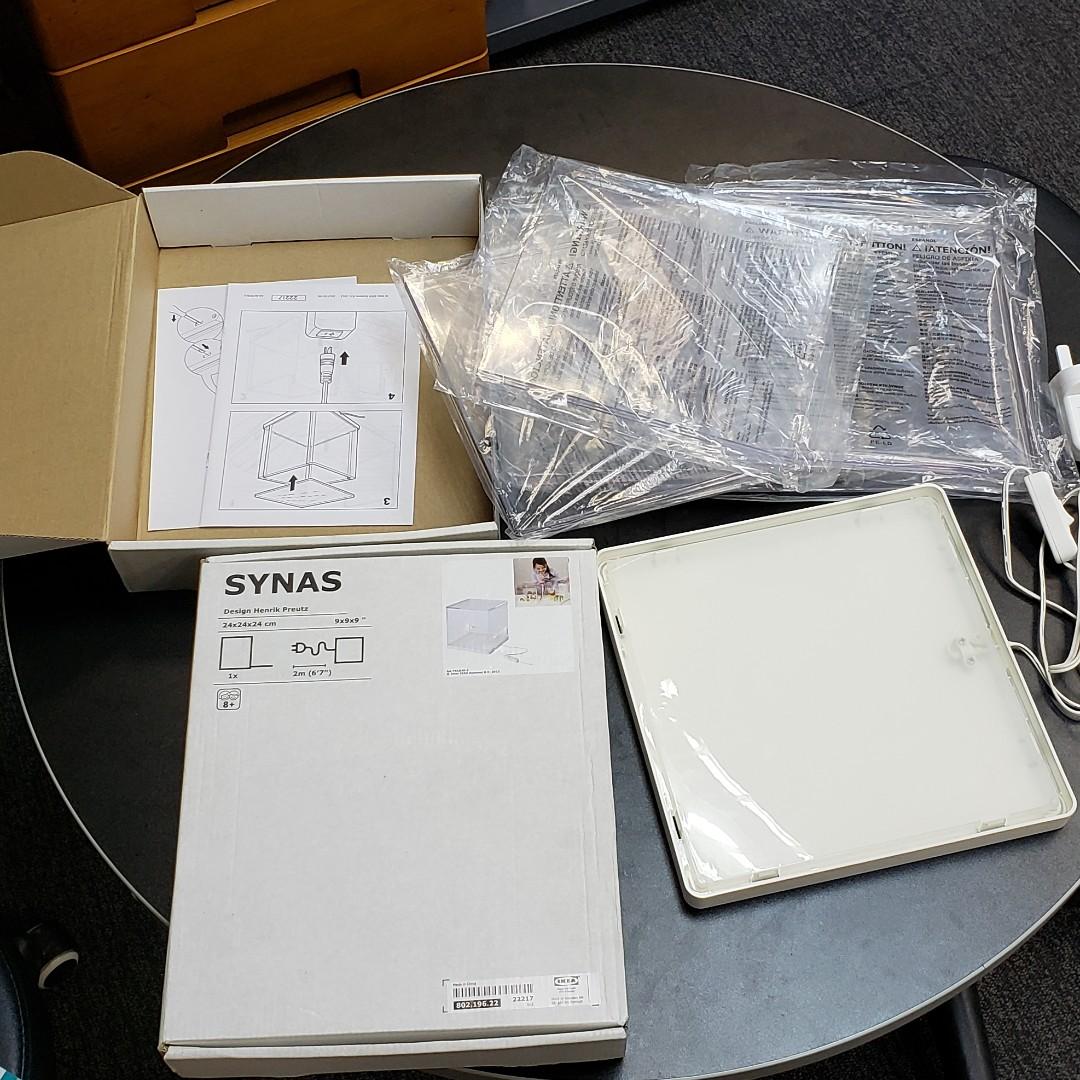 IKEA SYNAS LED LIGHT DISPLAY BOX 陳列燈箱 (只用一次) 全部包裝齊 (全新一樣), 傢俬＆家居, 傢俬 ...