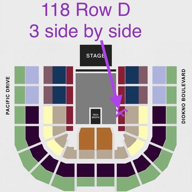 I’M AT MOA Patron Section 117 Tickets for The 1975, Tickets & Vouchers ...