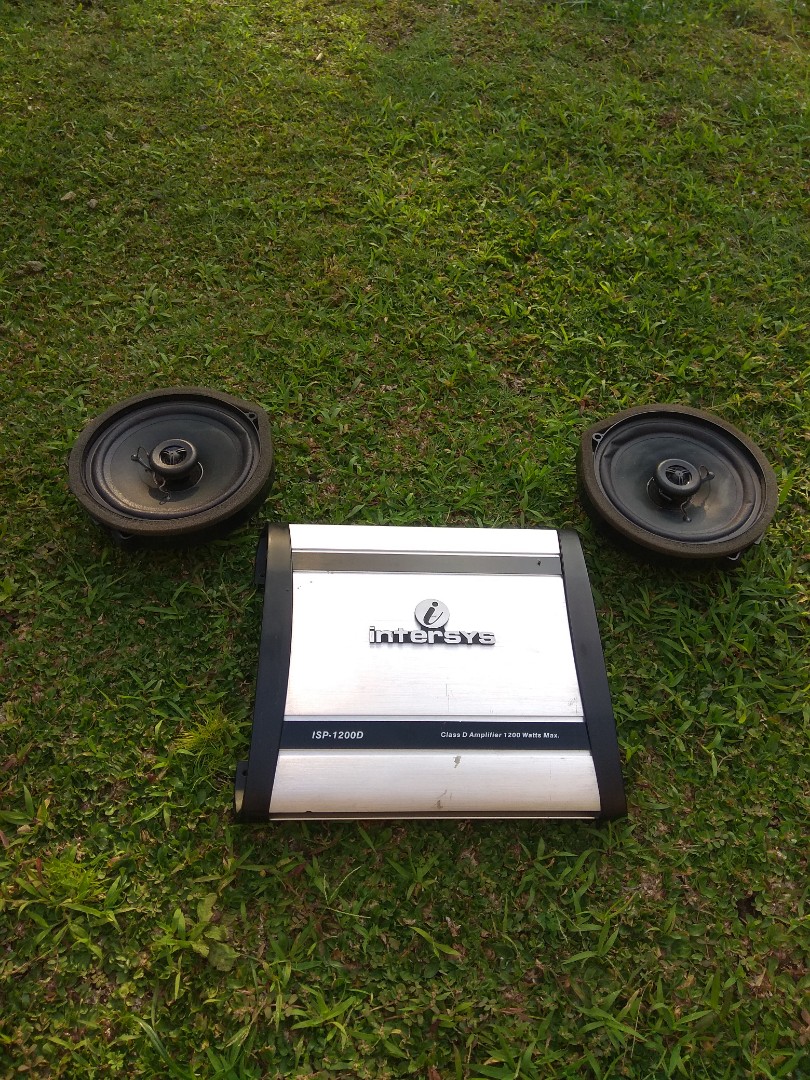 Intersys Amplifier Audio Set with Speaker, Aksesoris Mobil di Carousell