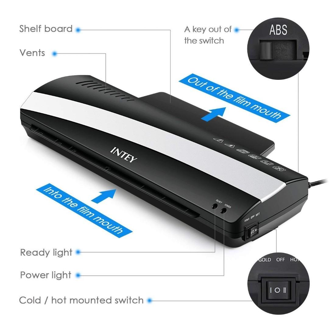 INTEY (NY-BG02) A3 A4 Laminator Thermal Laminator Machine 2 Rollers ...