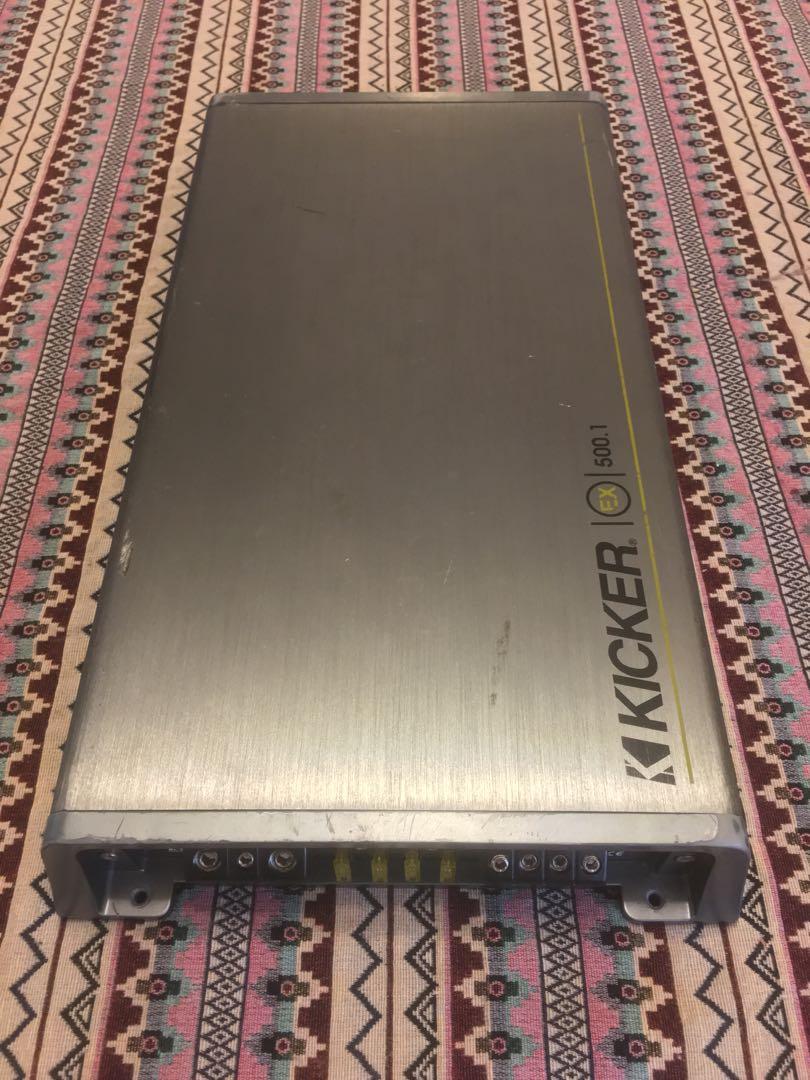KICKER CAR MONOBLOCK AMPLIFIER 600WATT EX 500.1, Auto Accessories on ...