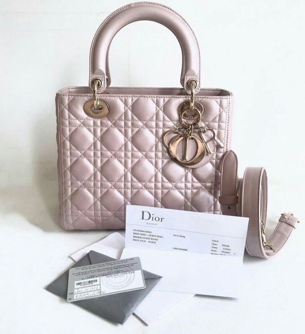 Lady Dior receipt Dubai 2017, Barang Mewah, Tas & Dompet di Carousell