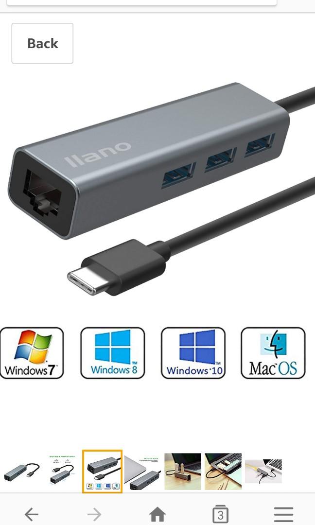 LLano USB 3.0 Gigabit Ethernet Hub, Computers & Tech, Parts ...
