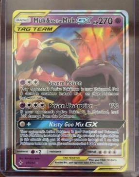 Muk and Alolan Muk GX Tag Team (Ultra Rare), Hobbies & Toys, Toys ...