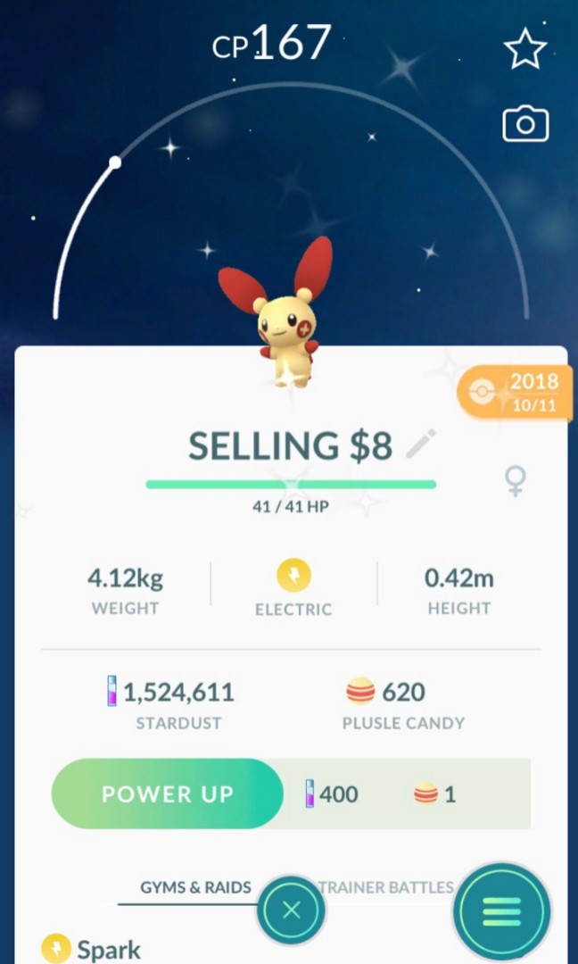 Pokemon Go Shiny Plusle, Video Gaming, Gaming Accessories, Game Gift ...