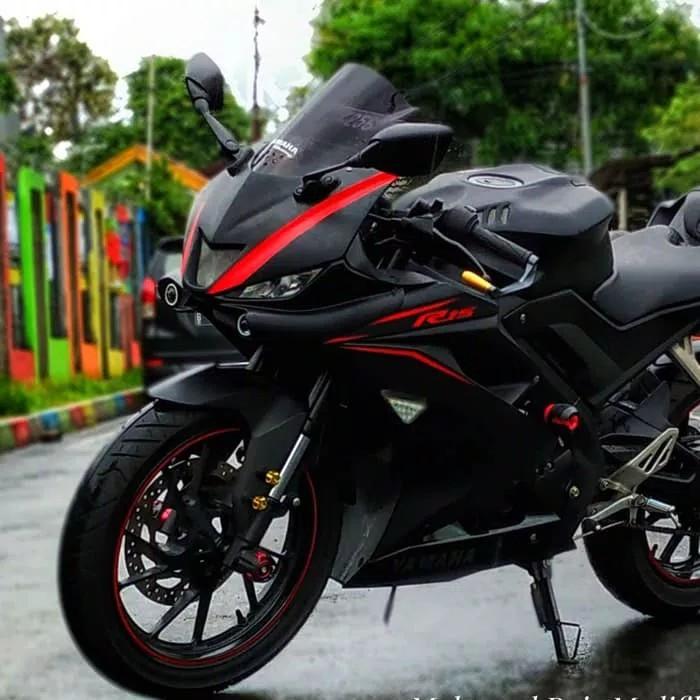 [R15 V3] Mask R15 V3 Model R6 With LED, Motorcycles, Motorcycle ...