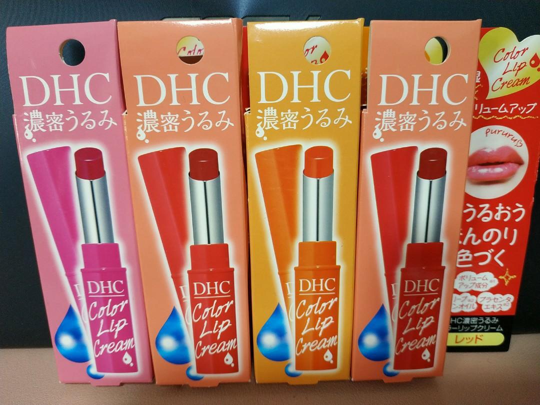 RED DHC LIP CREAM COLOR, Beauty & Personal Care, Face, Makeup on Carousell