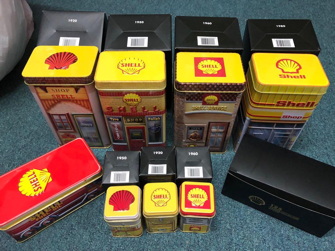 Shell Canister Set Tin 125th Anniversary, Hobbies & Toys, Collectibles ...