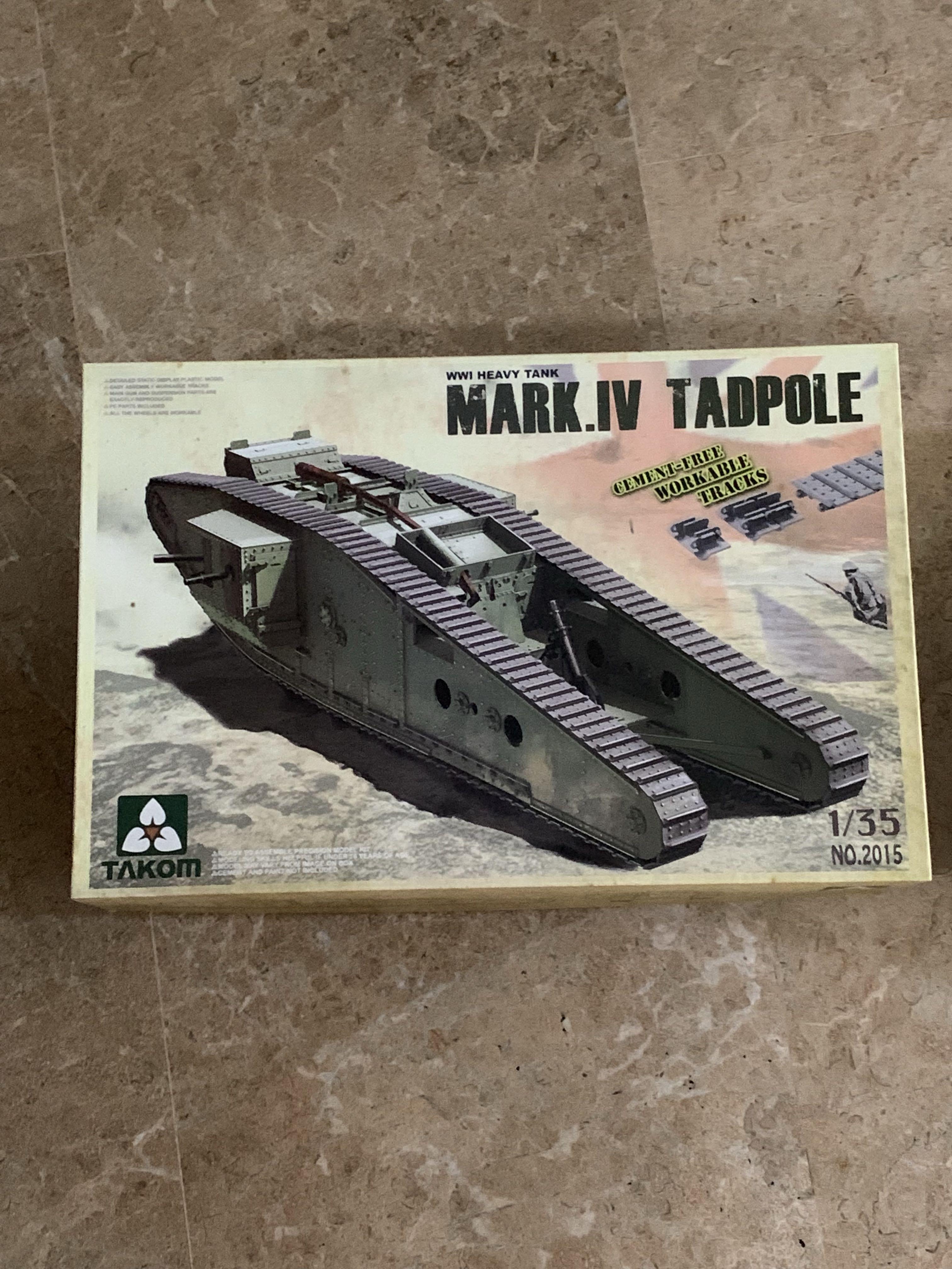 Takom 1/35 Mark.IV Tadpole, Hobbies & Toys, Toys & Games on Carousell