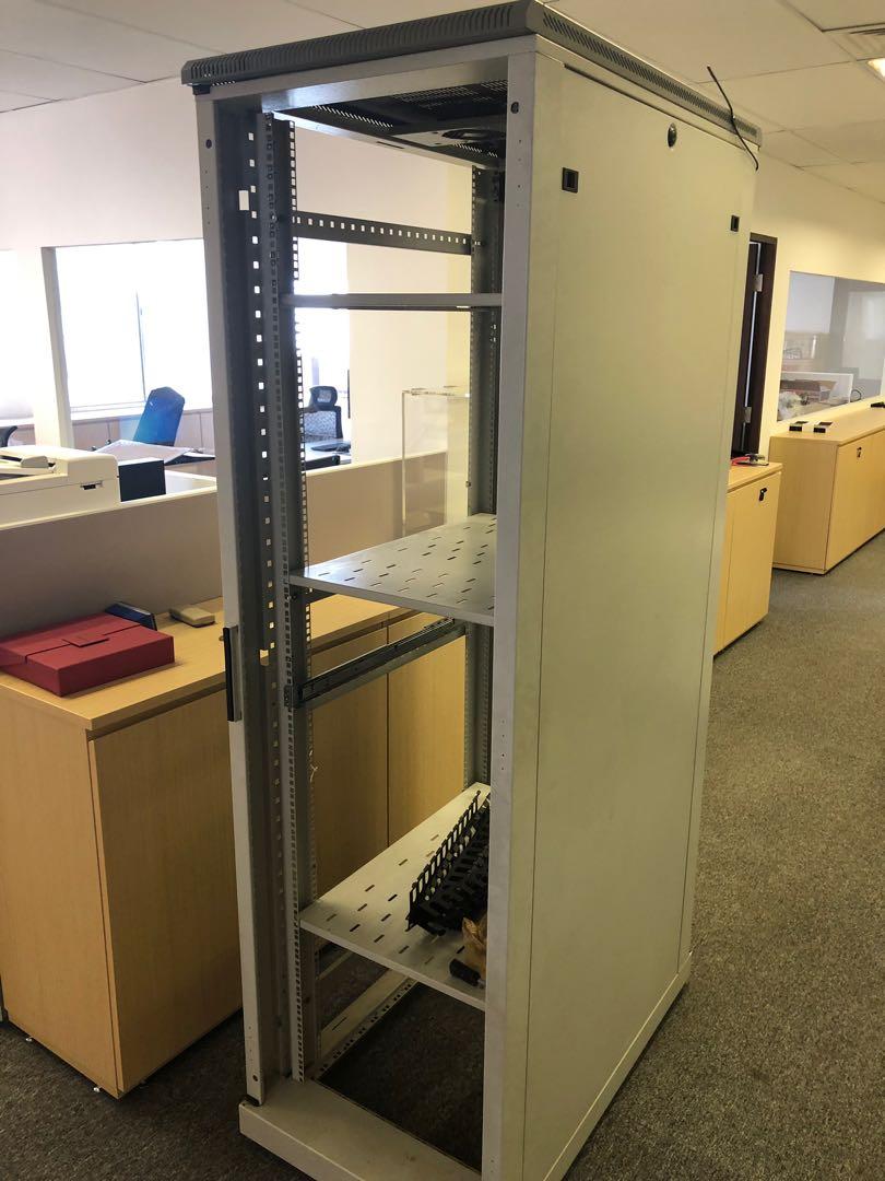 USED Office server rack, Furniture & Home Living, Furniture, Shelves ...