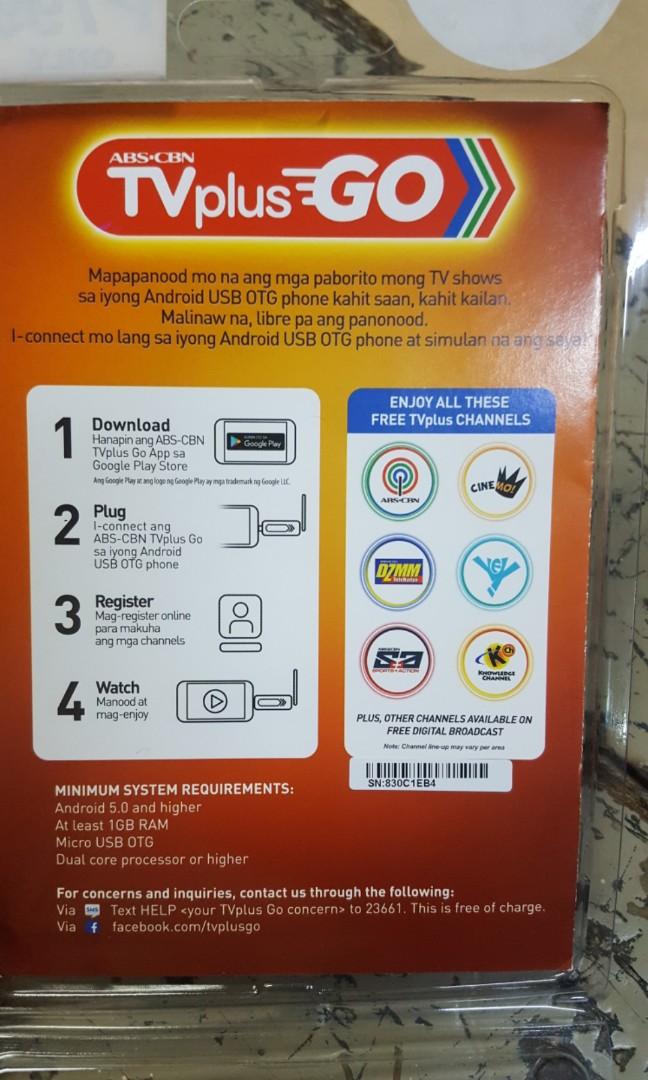 abs-cbn TVplus GO tv plus go, Mobile Phones & Gadgets, Mobile & Gadget ...