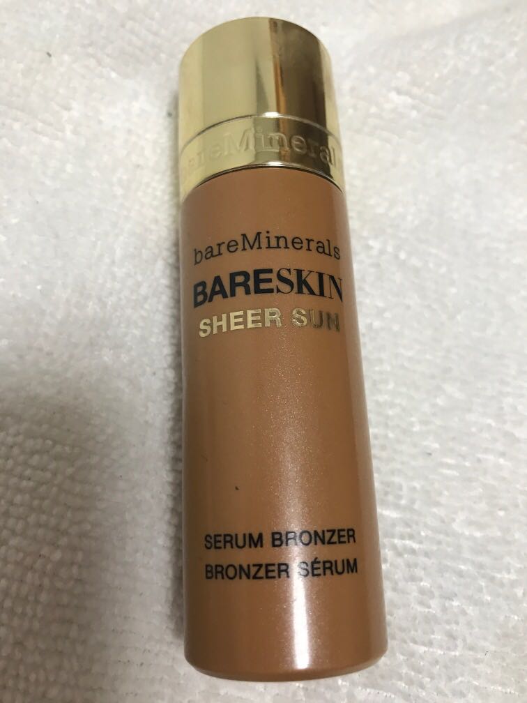 Bare minerals Bareskin sheer sun serum bronzer, Beauty & Personal Care ...