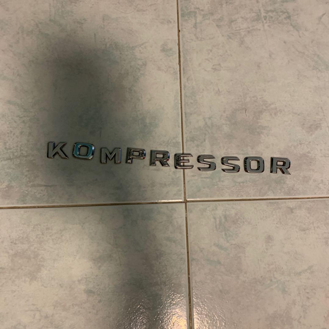 Chrome letters emblem for Mercedes Benz w204 (KOMPRESSOR), Car ...