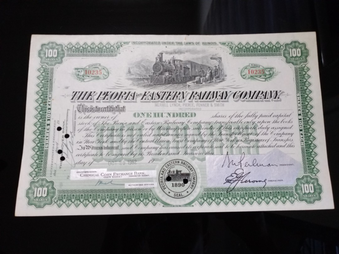 Collectible Stock Certificate, Hobbies & Toys, Memorabilia ...
