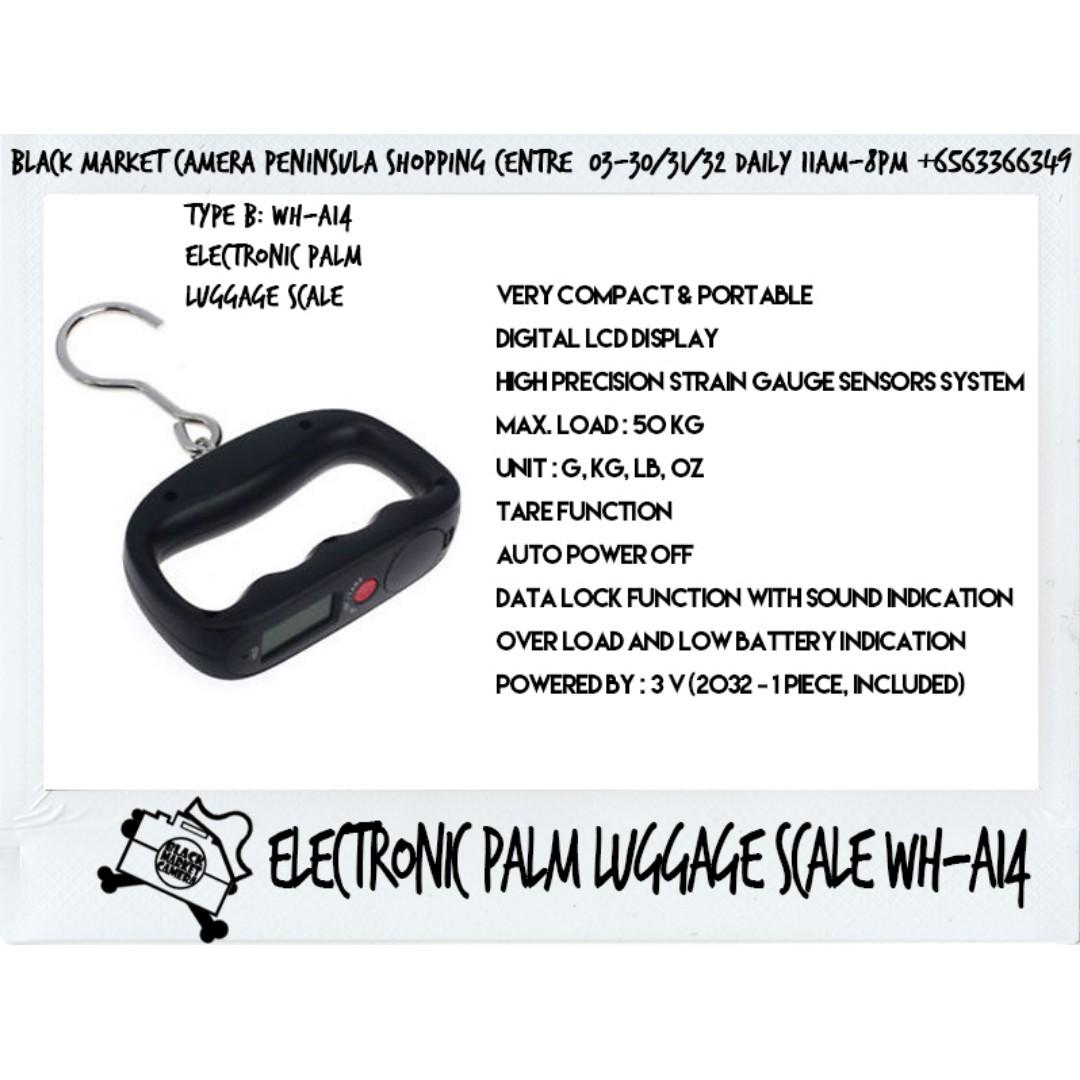[BMC] Electronic Palm Luggage Portable Weighing Hook Scale / 6in1 ...