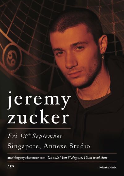 Jeremy Zucker concert in Singapore ticket, Everything Else on Carousell