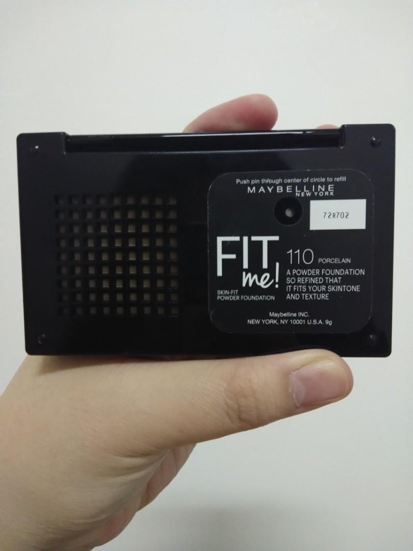 Maybelline Fit Me Powder Foundation (110), Beauty & Personal Care, Face ...