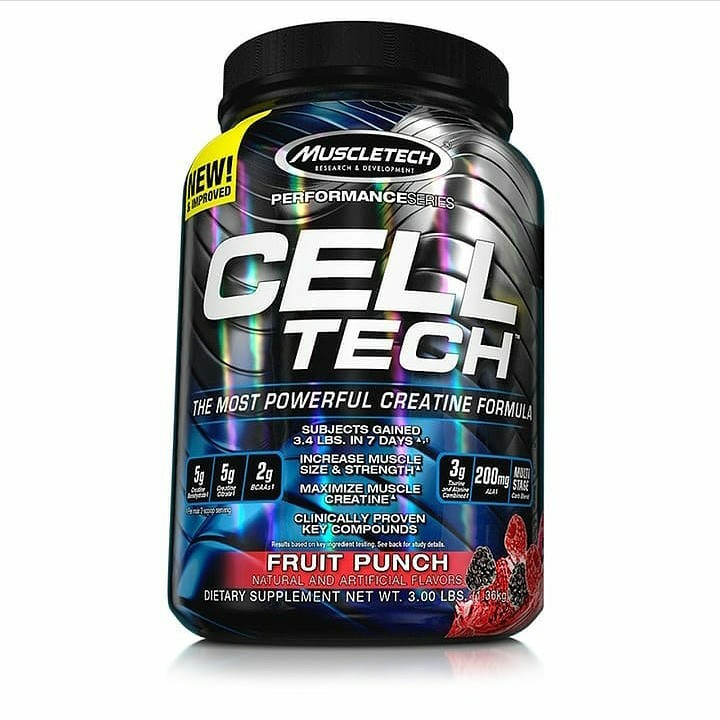 MuscleTech Cell Tech Creatine Formula, Health & Nutrition, Health ...
