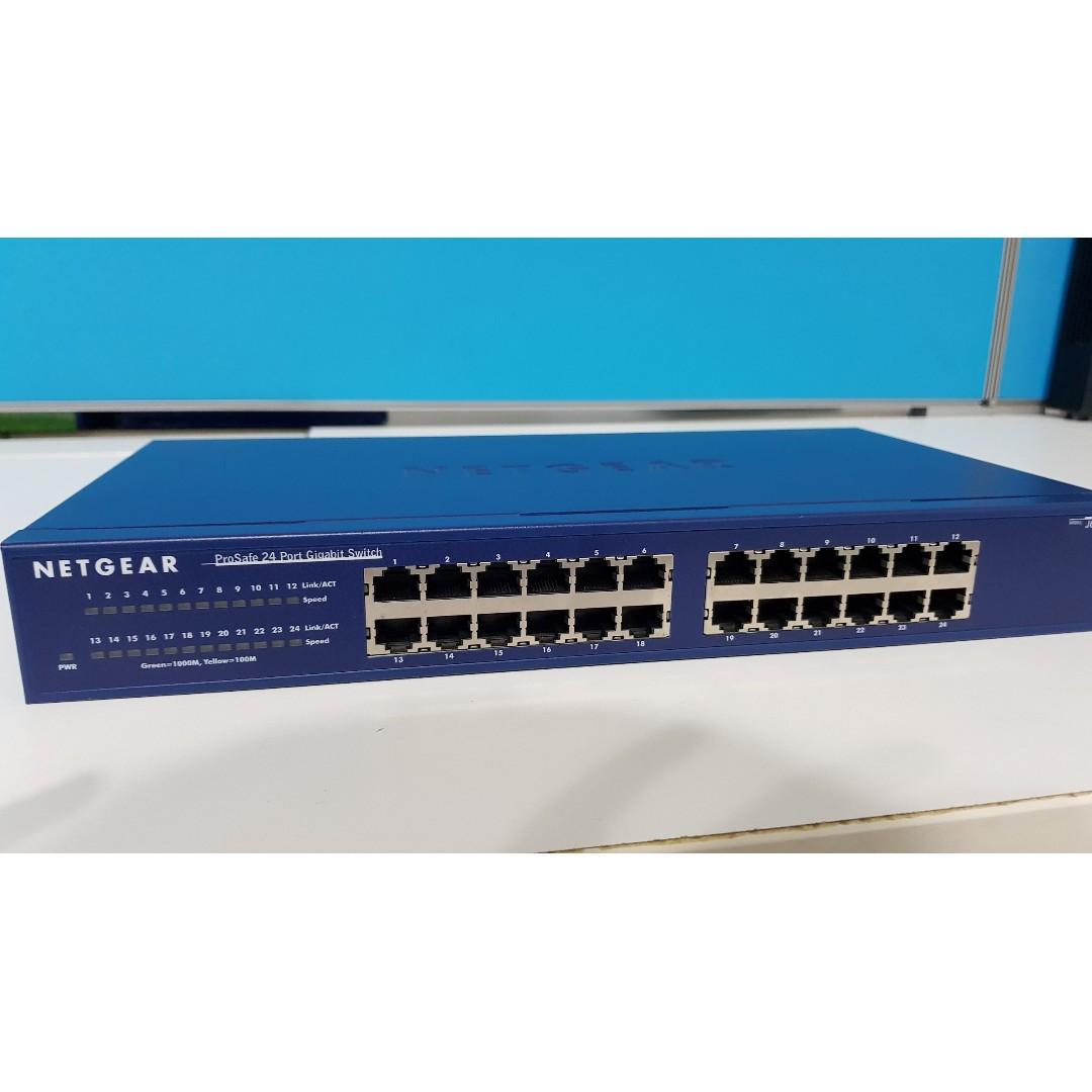NETGEAR - ProSafe 24 port Gigabit Switch - MODEL JGS524, Computers ...