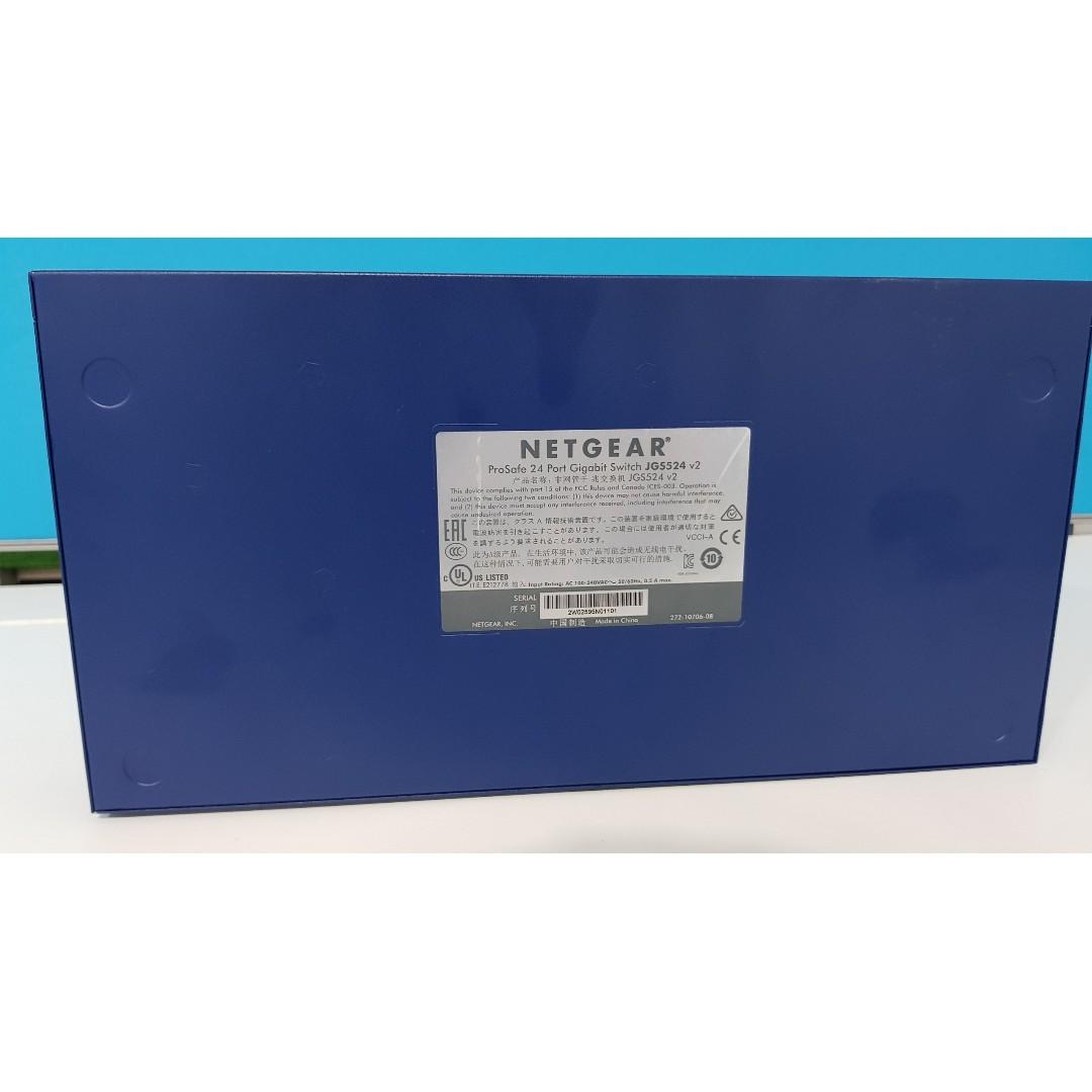 NETGEAR - ProSafe 24 port Gigabit Switch - MODEL JGS524, Computers ...