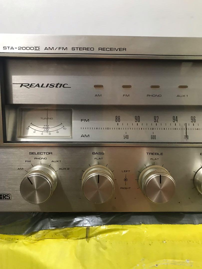 REALISTIC STA 2000D tuner amplipier, Audio, Other Audio Equipment on ...