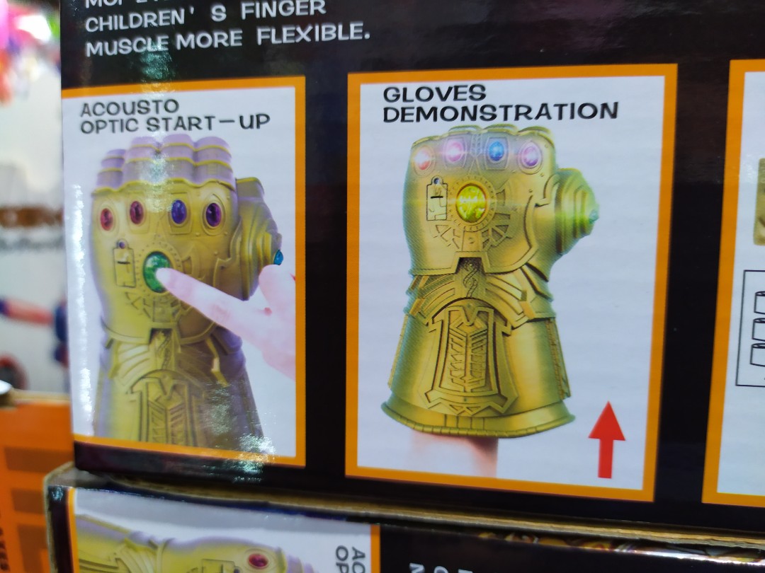 Thanos glove Avengers endgame infinity gauntlet, Hobbies & Toys, Toys ...