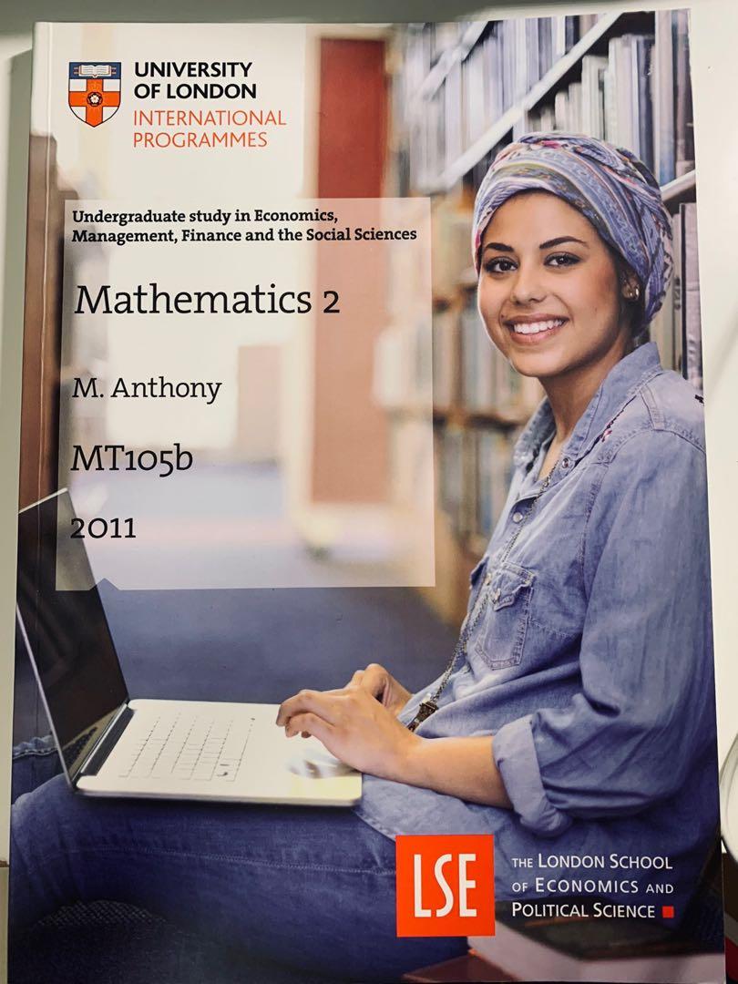 UOL/LSE (SIM) Mathematics 1 and 2 textbooks, Hobbies & Toys, Books ...