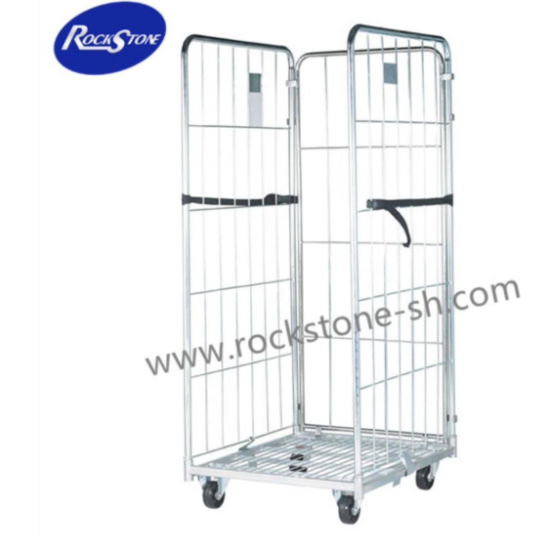 2-Side Wire Mesh Steel Transport Roller Trolley Factory, Everything ...